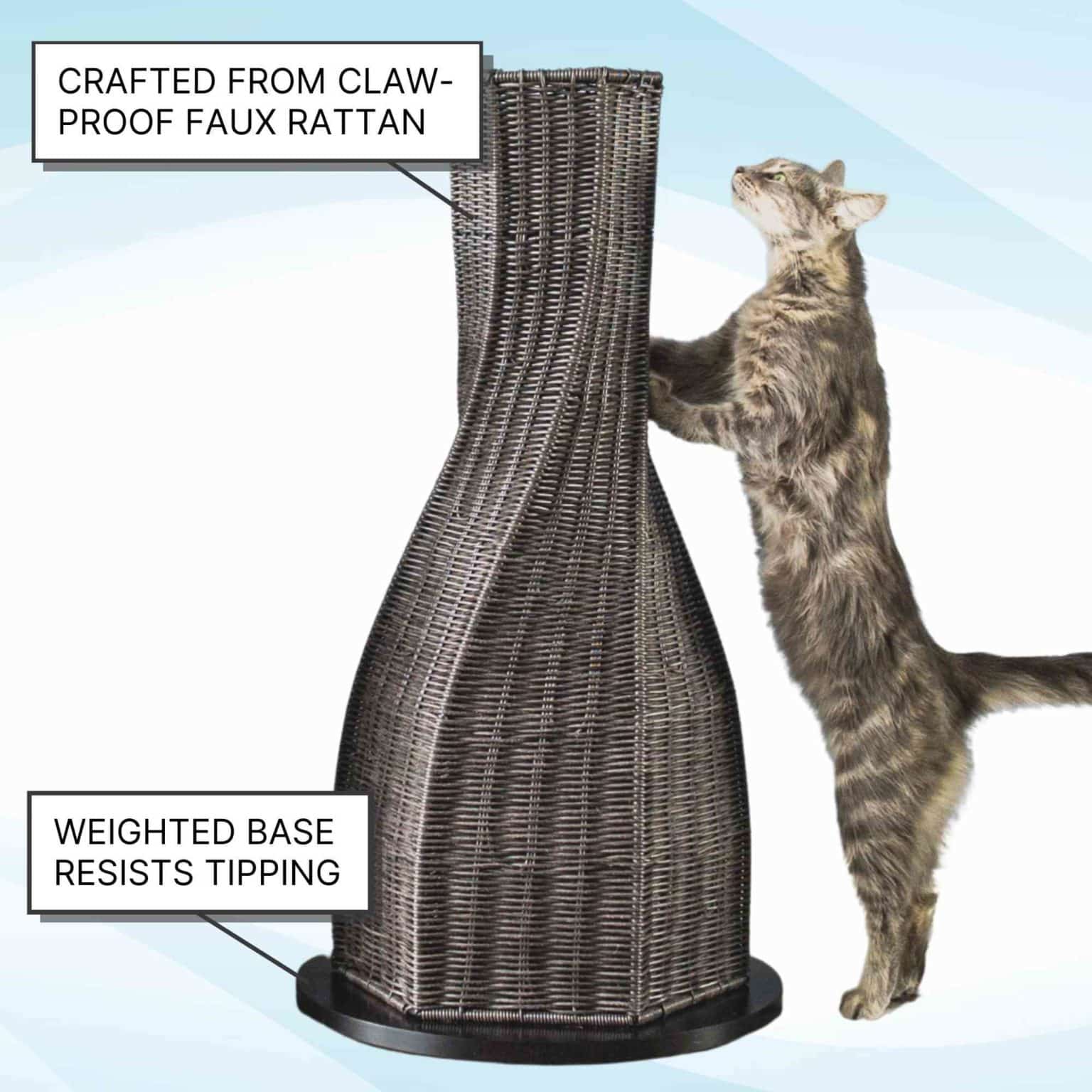 Tall Scratching Post: Calypso Cat Scratcher | The Refined Feline