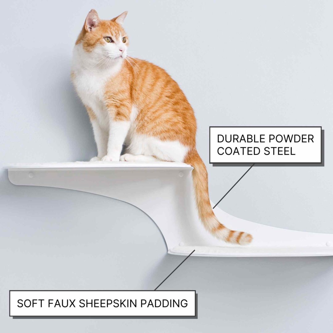Cat Clouds Cat Shelf-Steel Wall Mounted Cat Shelves | The Refined Feline