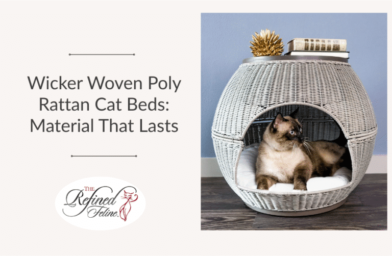 Wicker Woven Poly Rattan Cat Beds: Material That Lasts